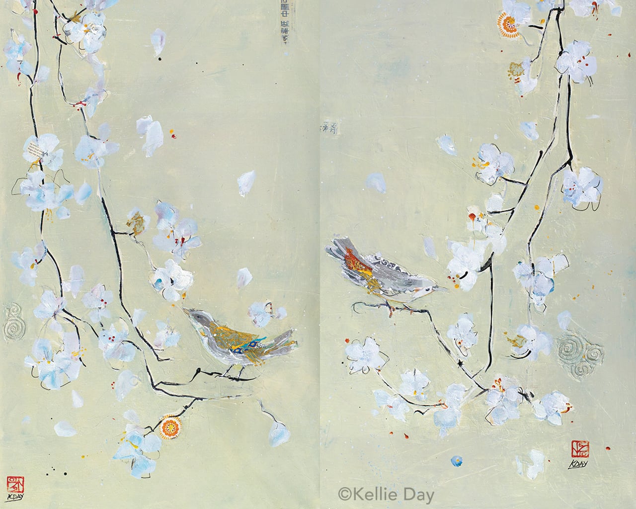 wallpaperBIRDS_copyright-kellie-day | kellieDAYart