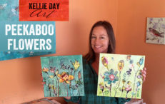 Peekaboo Flower Painting Class | kellieDAYart Peekaboo Flower Painting Class